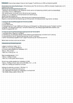 § 346, Rücktritt - Schema bei Prof. Petersen und Aufarbeitung im Rep ...