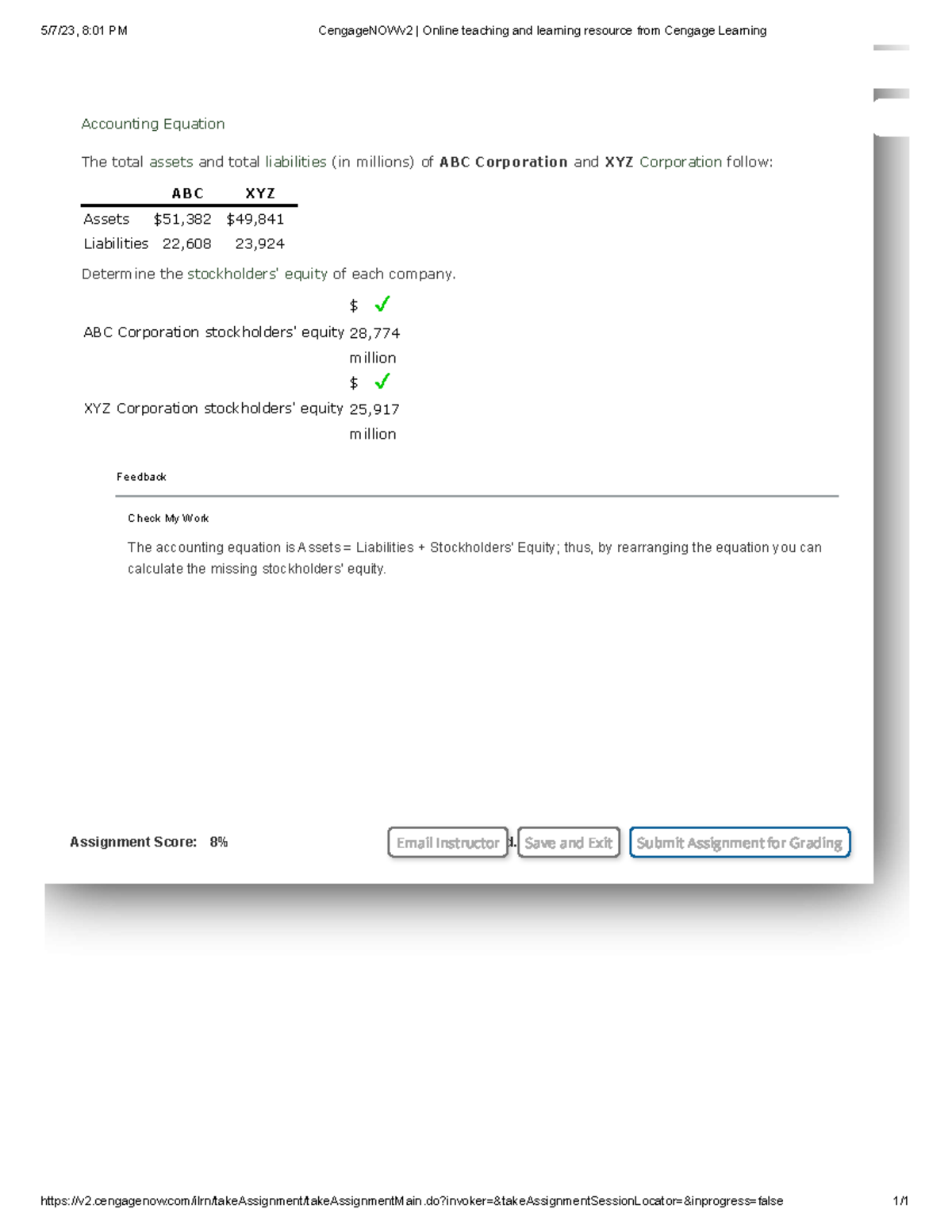 W1 Q2 Cengage NOWv 2 Online teaching and learning resource from Cengage ...