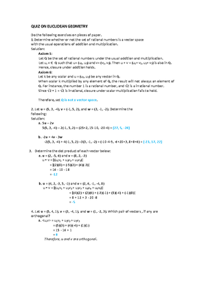 Introduction to Vector Space - VECTOR SPACE On a sheet of paper ...