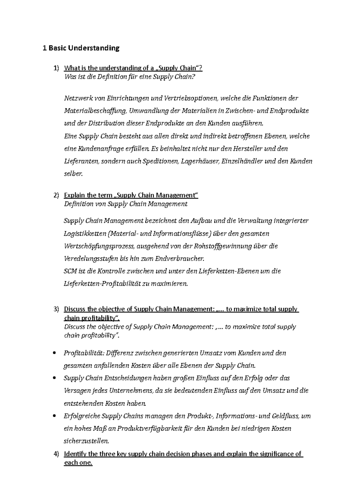 1 Basic Understanding mit Lösungen - 1 Basic Understanding What is the ...