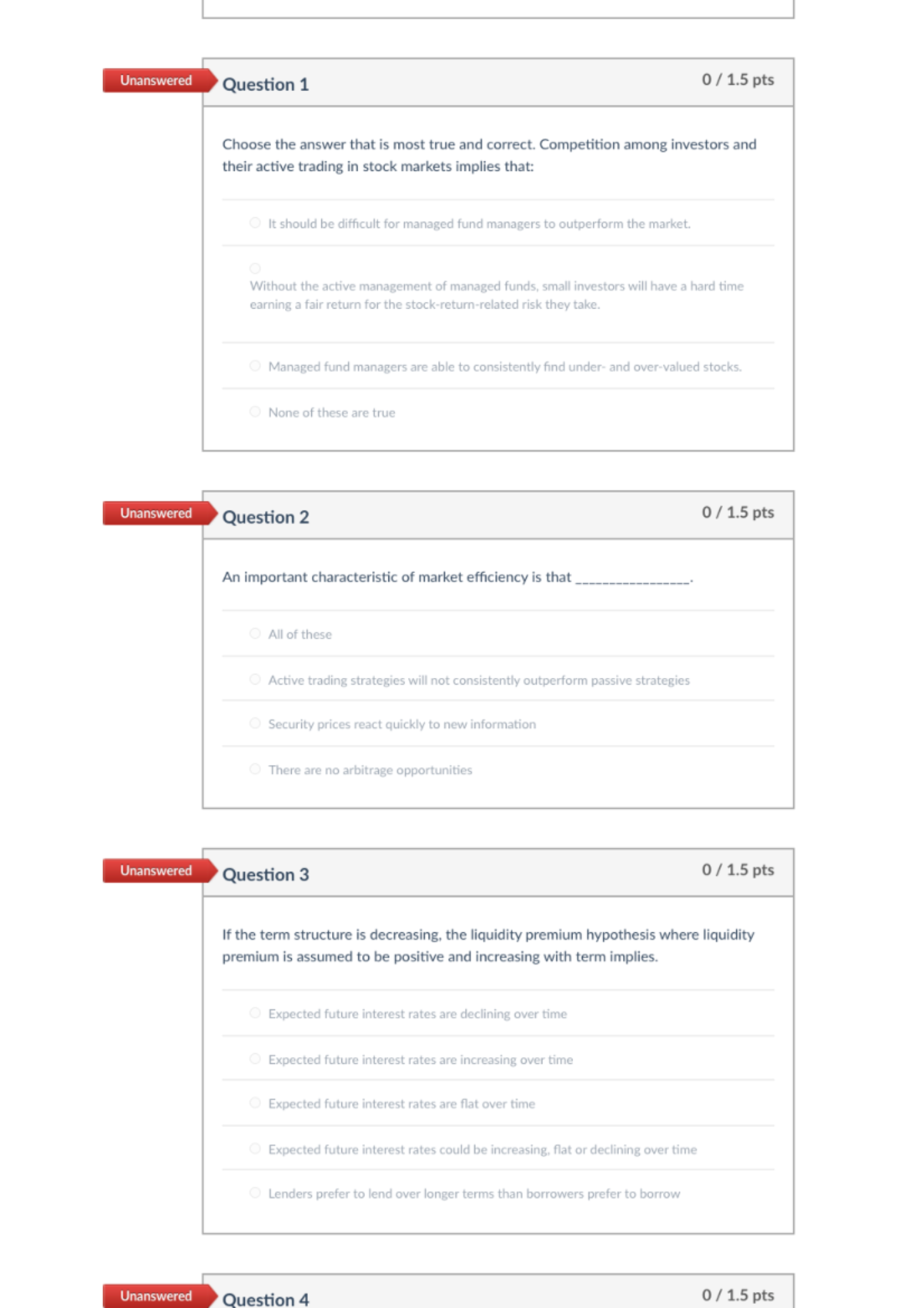 Practice mcq - Sample final MCQs - FNCE30001 - Studocu