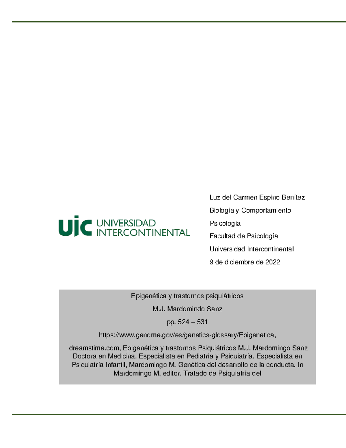 LCEP T1 Epigenetica 221209 - Luz del Carmen Espino Benítez Biología y ...