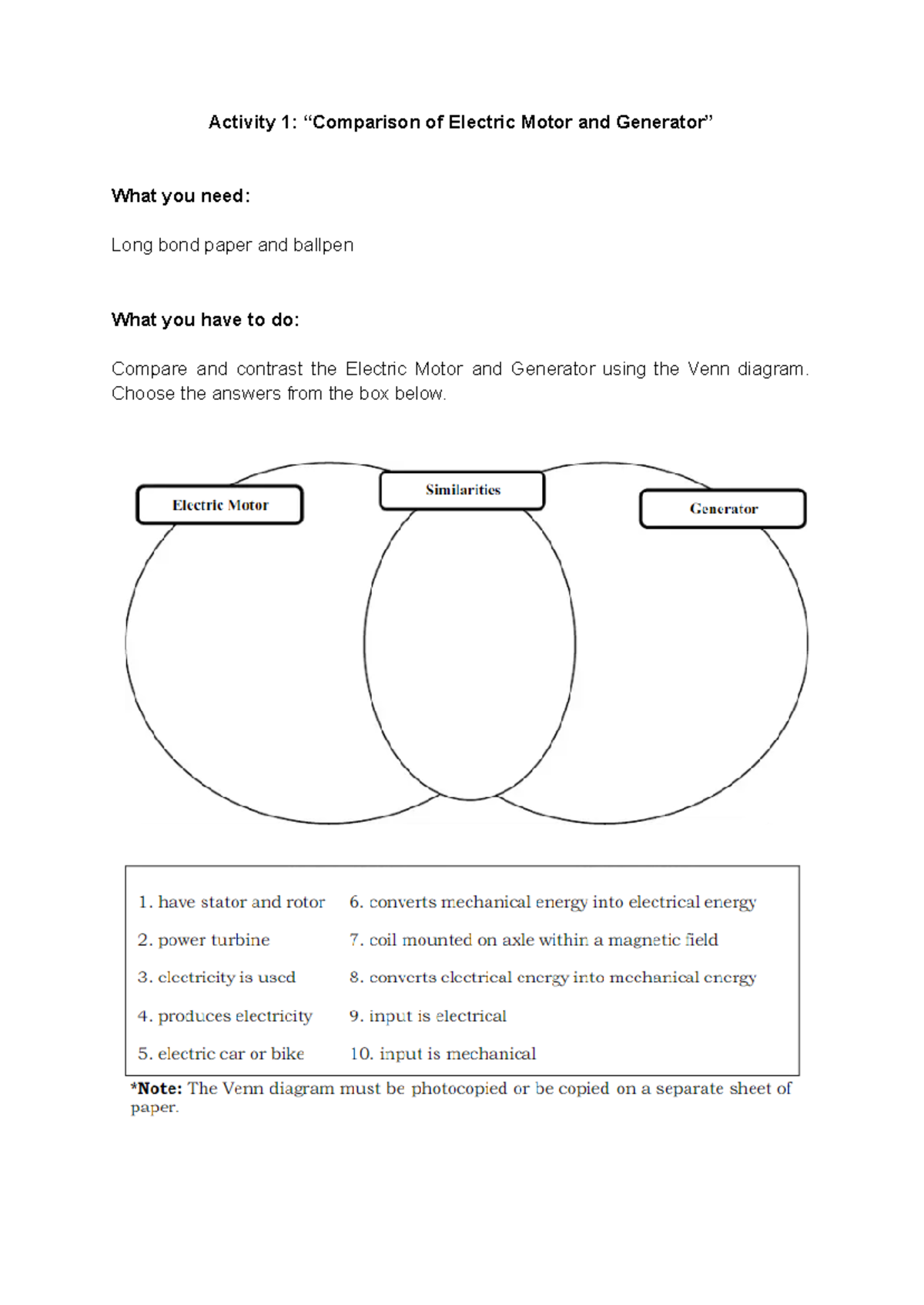 Activity-1 -Comparison-of-Electric-Motor-and-Generator - PHYS 15A ...