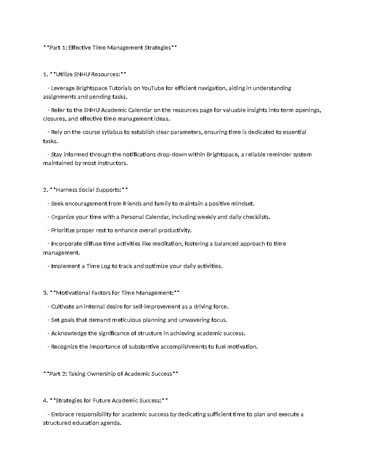 Module 3-2 Time Management - Part 1: Effective Time Management ...