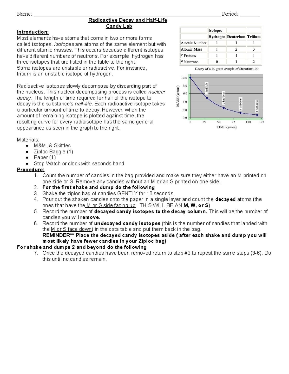 Copy of Copy of Copy of IS Week Four (2-5) Radioactive Decay and Half ...