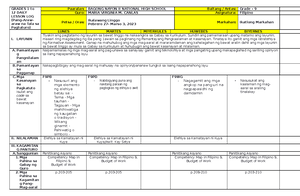2ND-WEEK-3 Sanaysay - LESSON PLAN - BAGONG NAYON II NATIONAL HIGH ...