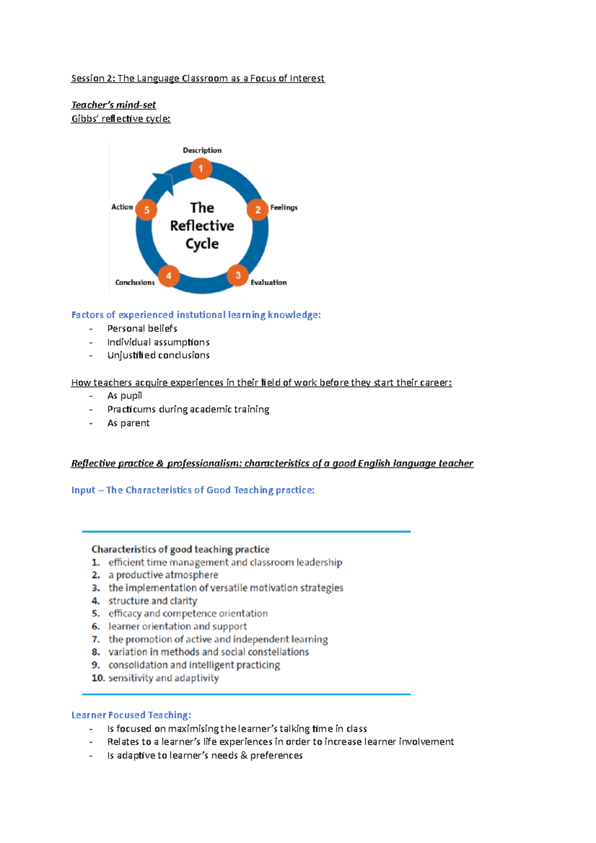 TEFL Seminar - Session 2: The Language Classroom as a Focus of Interest ...
