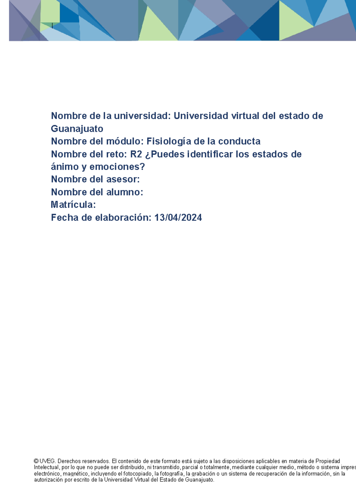 Puedes identificar los estados de animo R2 U1 - Nombre de la universidad: Universidad virtual ...