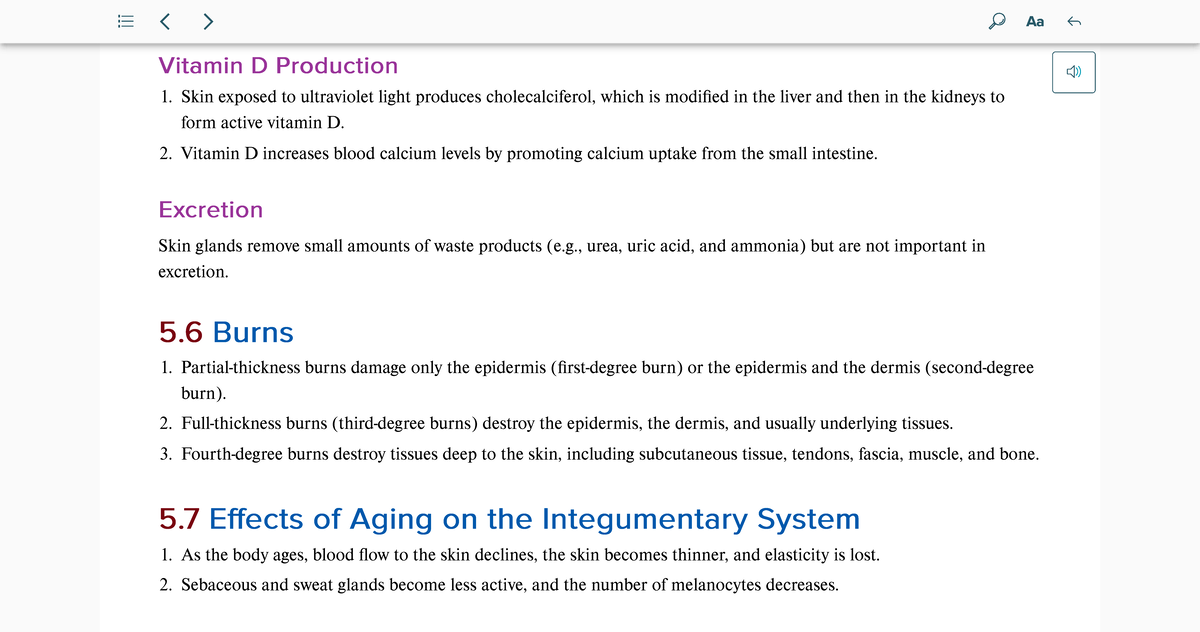Integ system - Vitamin D ProductionVitamin D Production ExcretionExcretion Skin glands remove ...