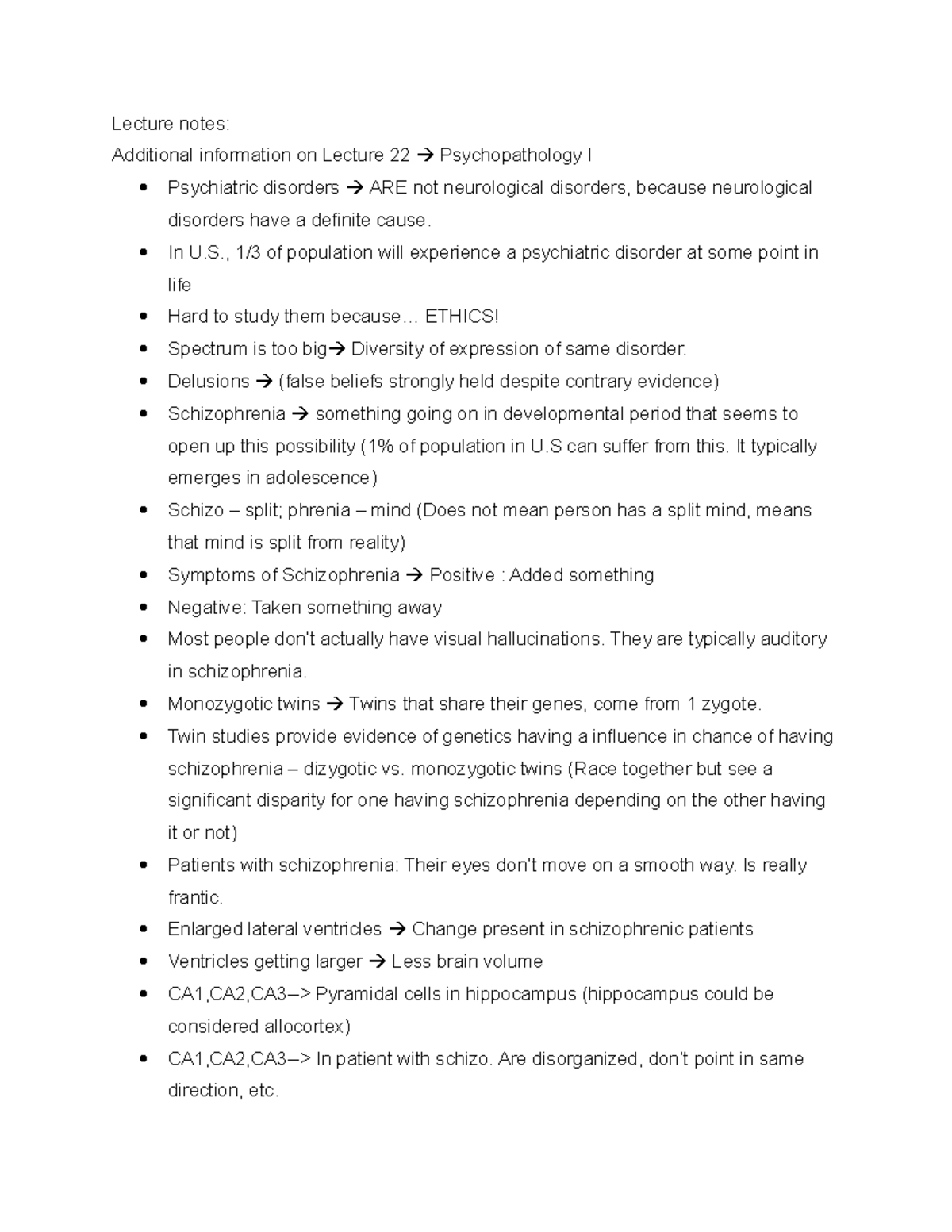 Lecture notes 22-23 - Lecture notes: Additional information on Lecture ...