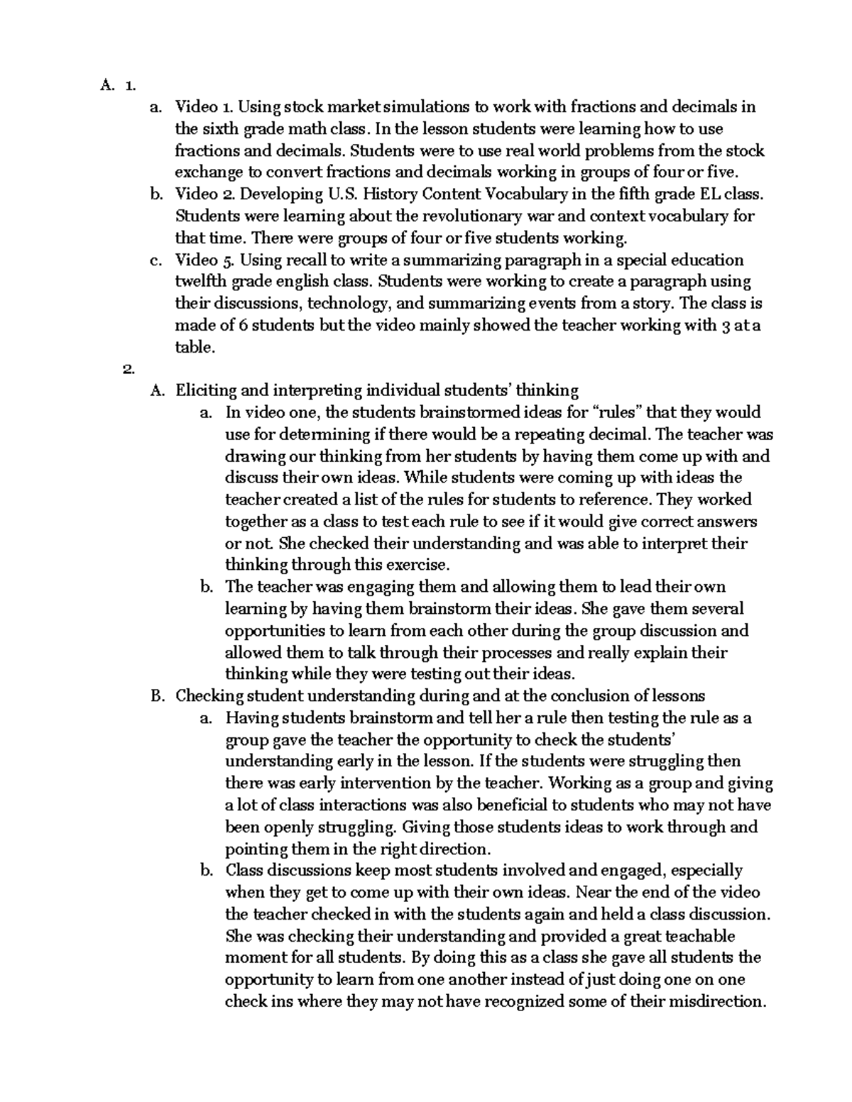 Task 3 - Task 3 - A. 1. a. Video 1. Using stock market simulations to ...