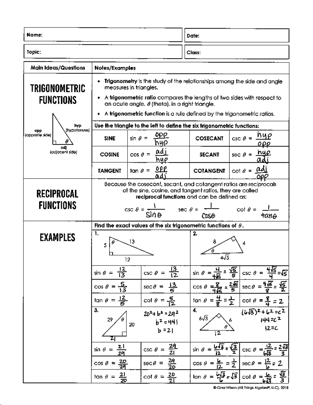 5.3 Trigonometric Functions - Studocu