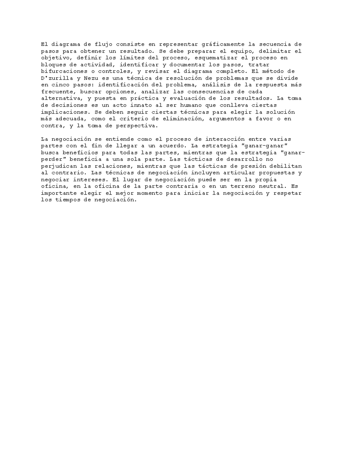 Summarized - informe - El diagrama de flujo consiste en representar ...