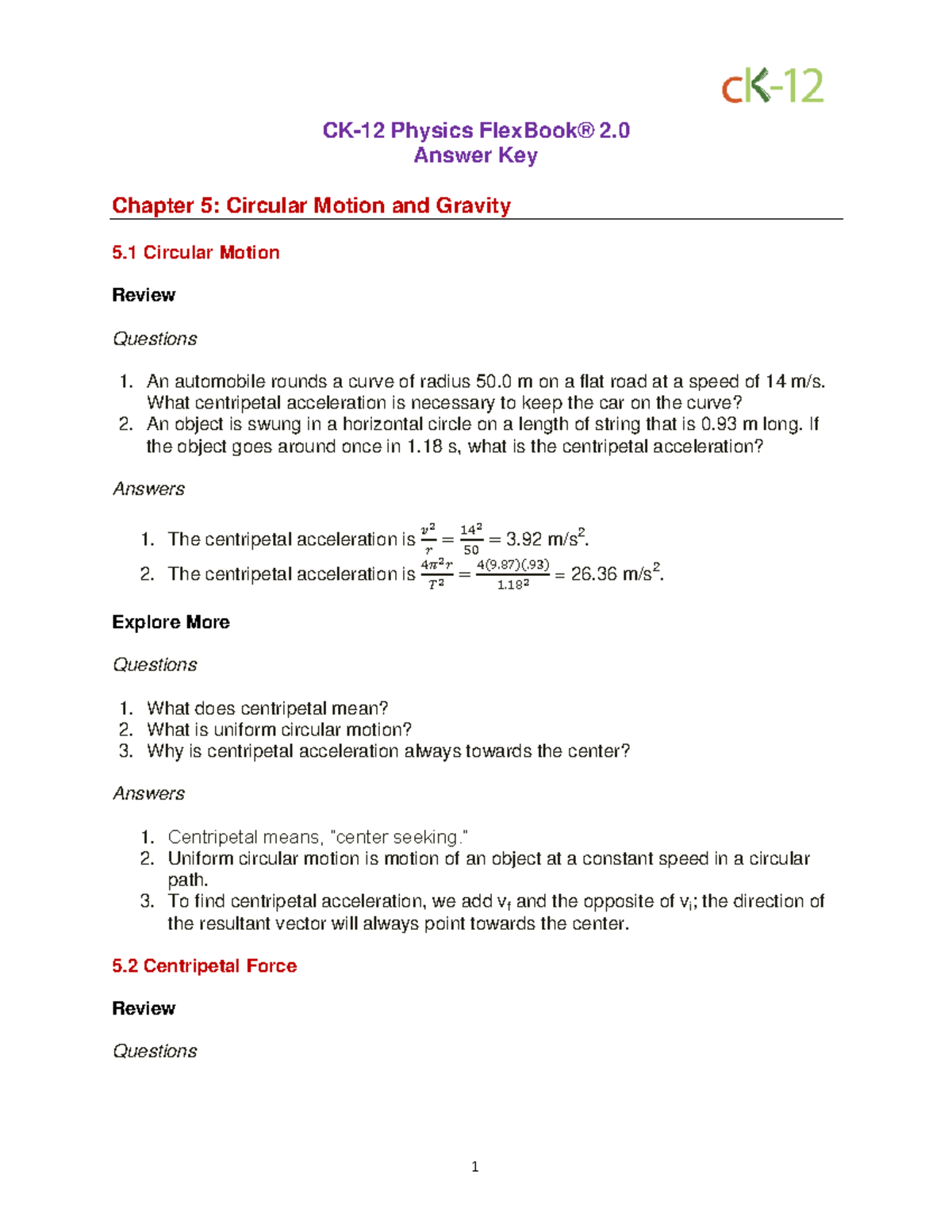 CK-12 Physics FB 2.0 Ch 05 Answer Key - CK-12 Physics FlexBook® 2 ...