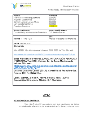 Evidencia 1 administracion de operaciones - Administración en Operaciones Nombre : Carmen ...