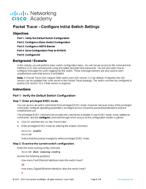 Michael Aguilar 4.7.1 Packet Tracer - Connect the Physical Layer ...