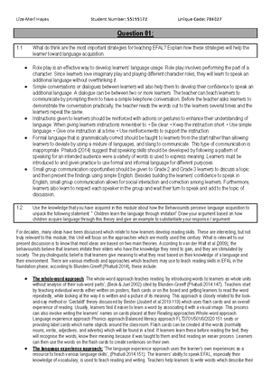 [Solved] Lesson 8 First Additional Language FLT3701 Grade 1 Shared reading - Language (FLT3701 ...