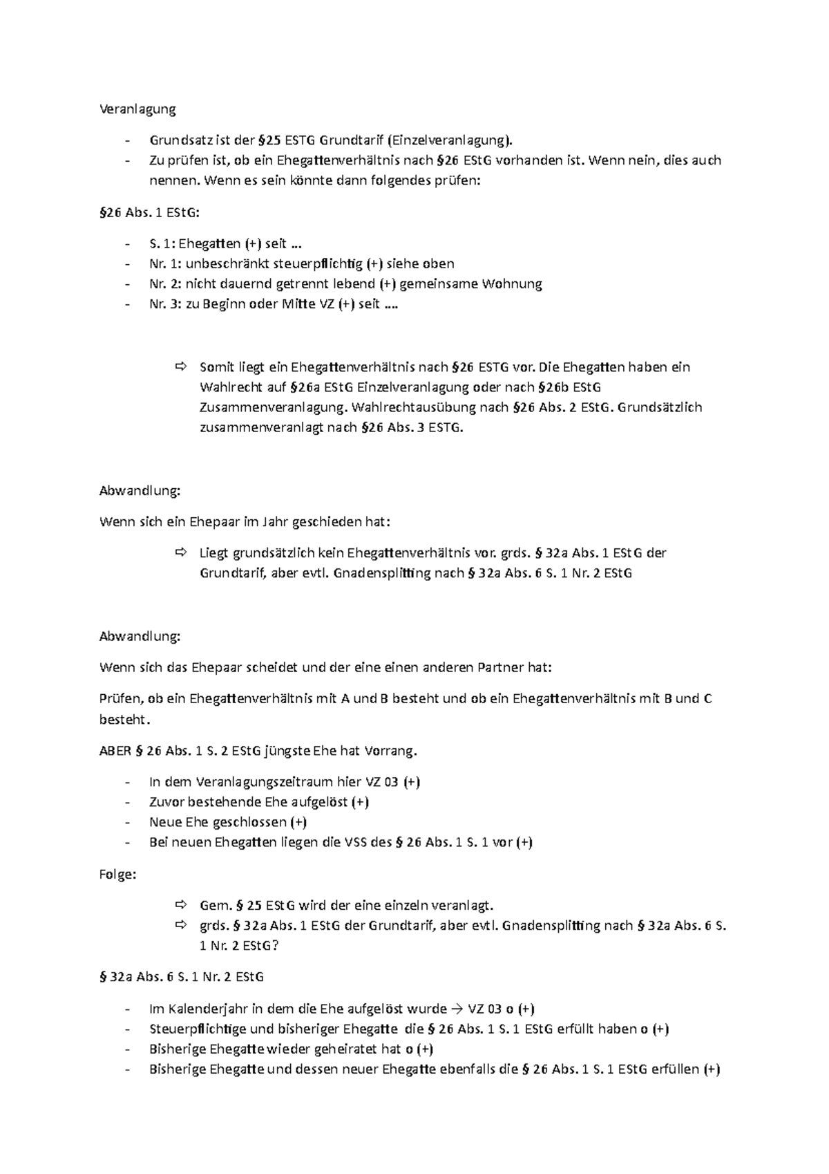 2. Veranlagung - Veranlagung Grundsatz ist der §25 ESTG Grundtarif ...
