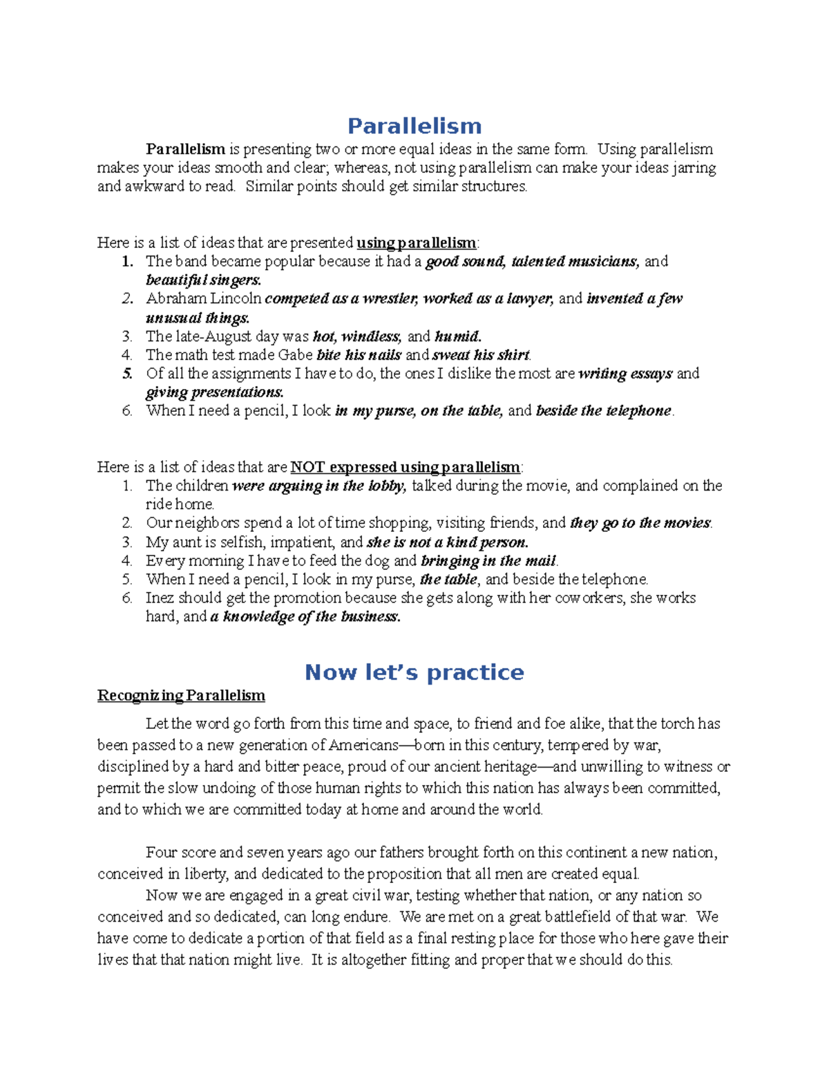 Parallelism How-to and Practice - Parallelism Parallelism is presenting ...