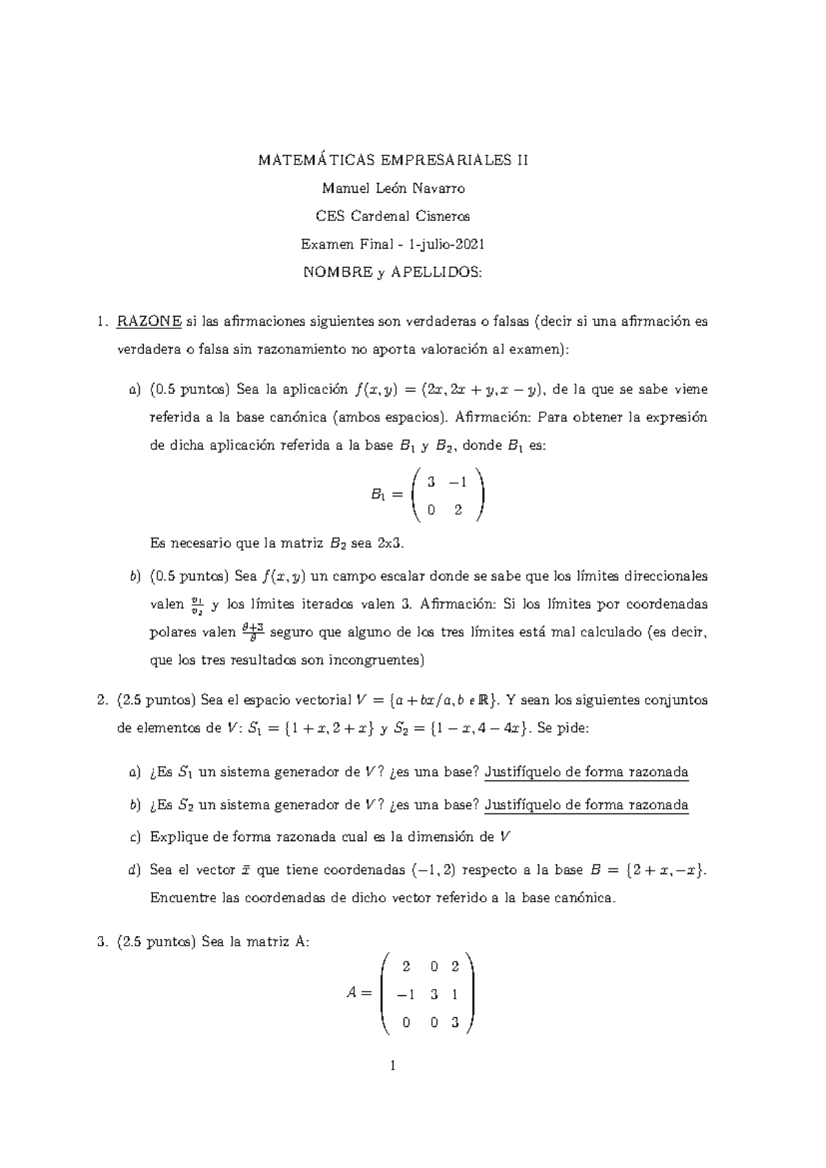 Mates II exam final extr 2021 mañana - MATEM ́ATICAS EMPRESARIALES II ...