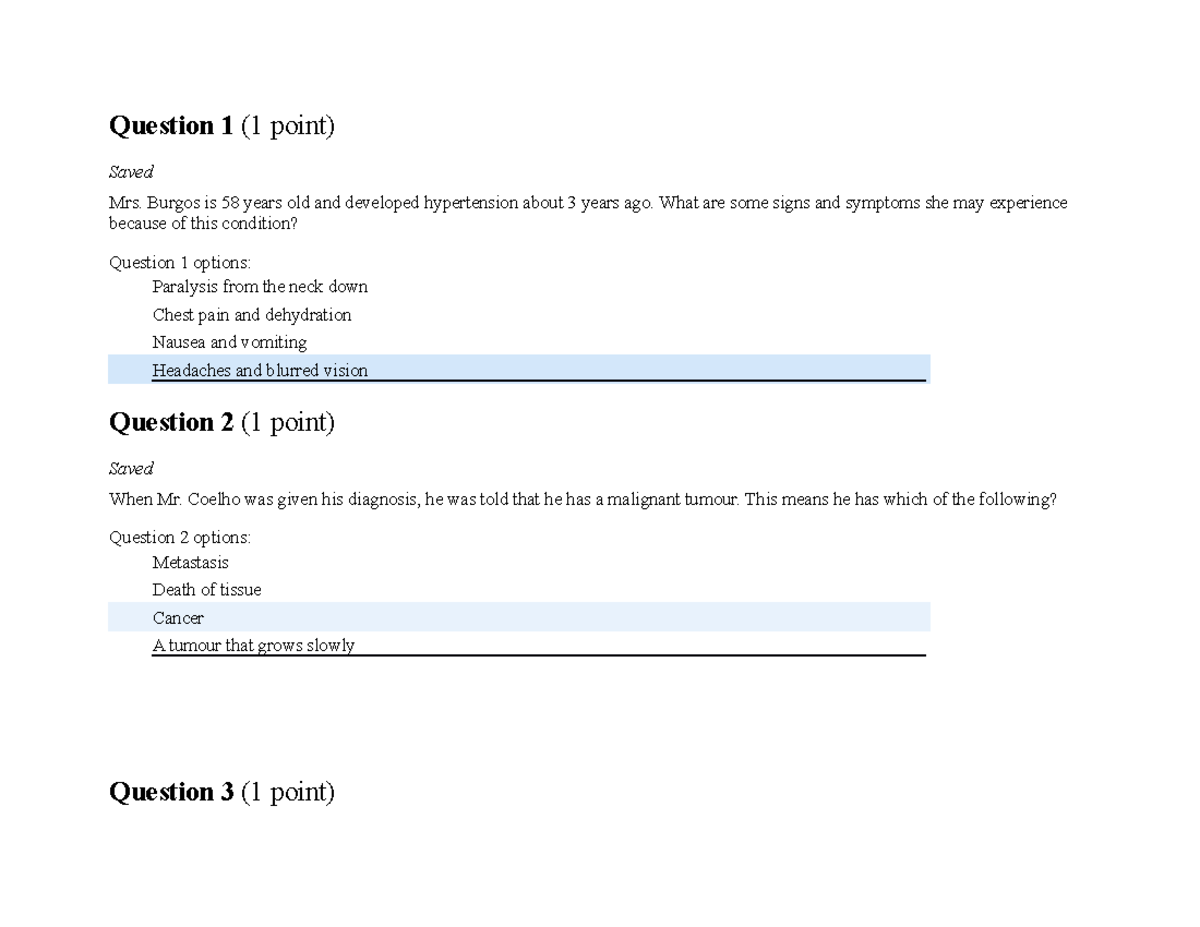 Psw quiz 1 - Advanced theory course for psw program - Question 1 (1 ...