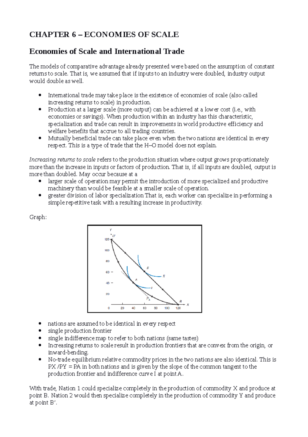 Chapter 6 - Economies of Scale - CHAPTER 6 – ECONOMIES OF SCALE ...