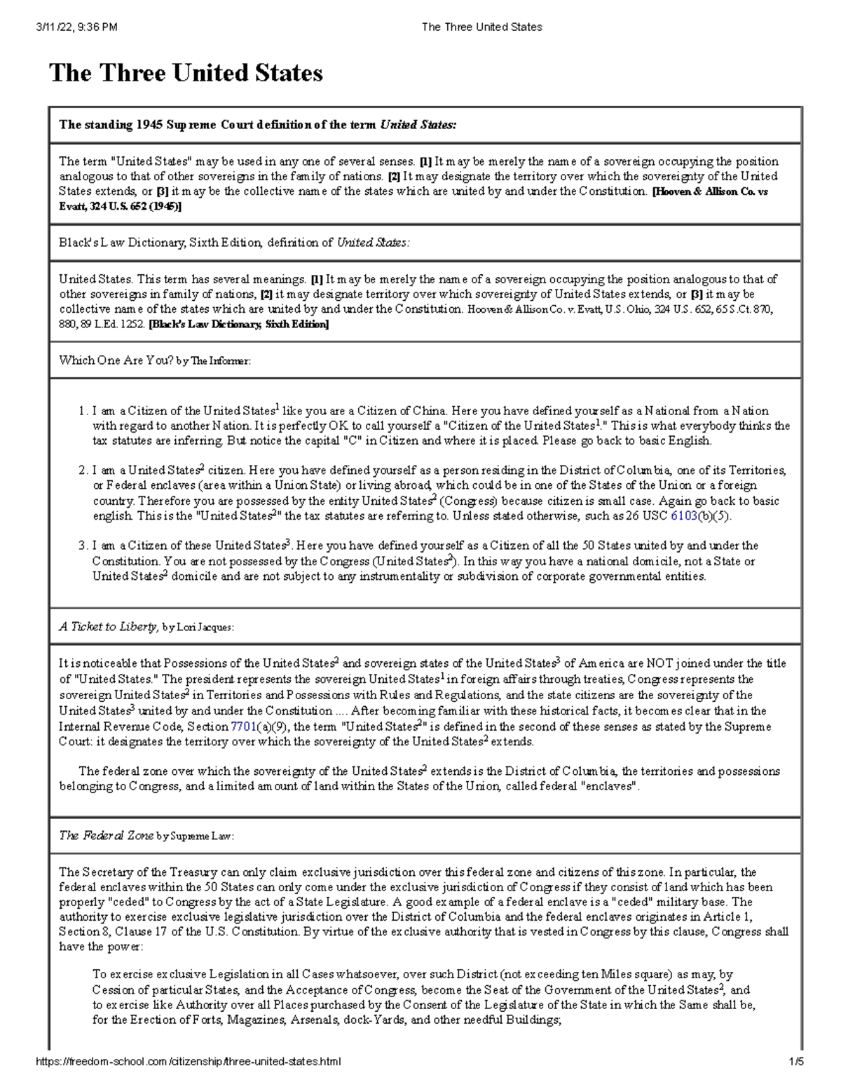 The Three United States 3 Pages - 3/11/22, 9:36 PM The Three United ...
