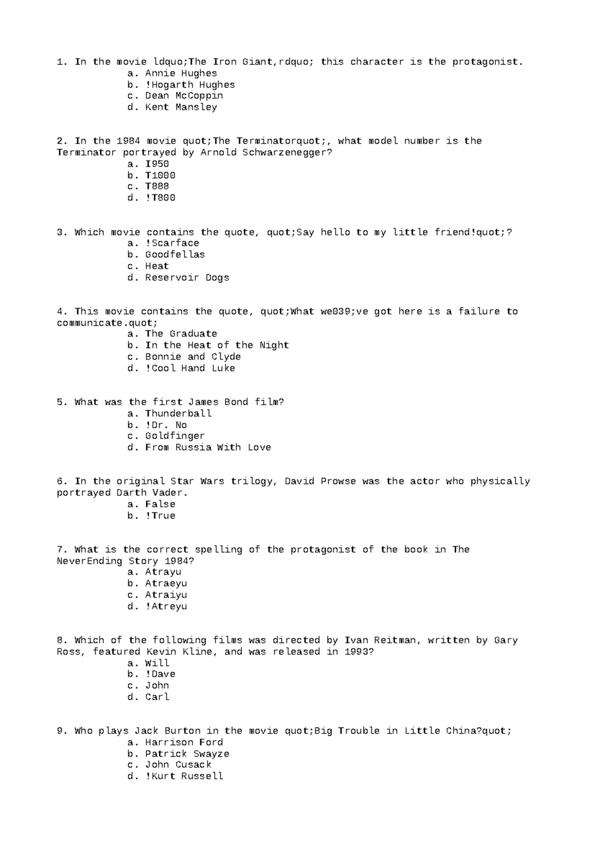 ENGL145 Case Study Winter 2023 3 - In the movie ldquo;The Iron Giant ...