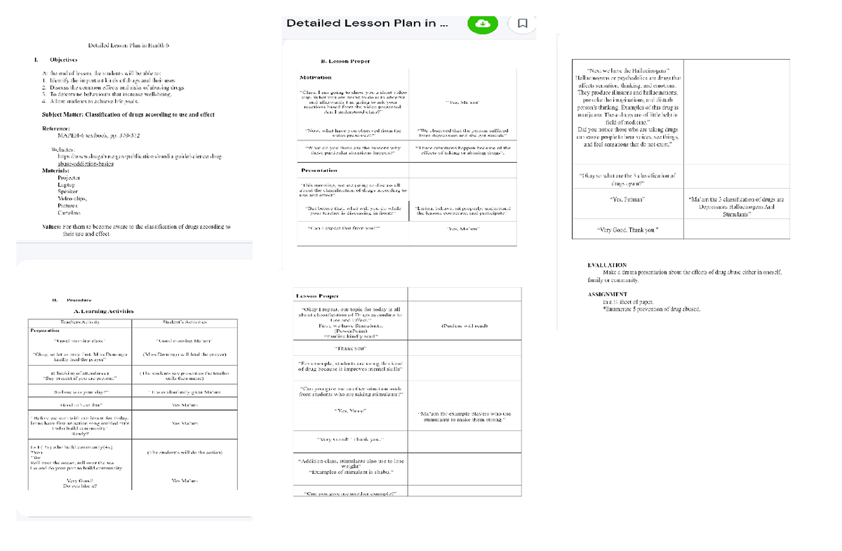 DLP Grade 6 Science - DLL - Administration and Supervision - Studocu