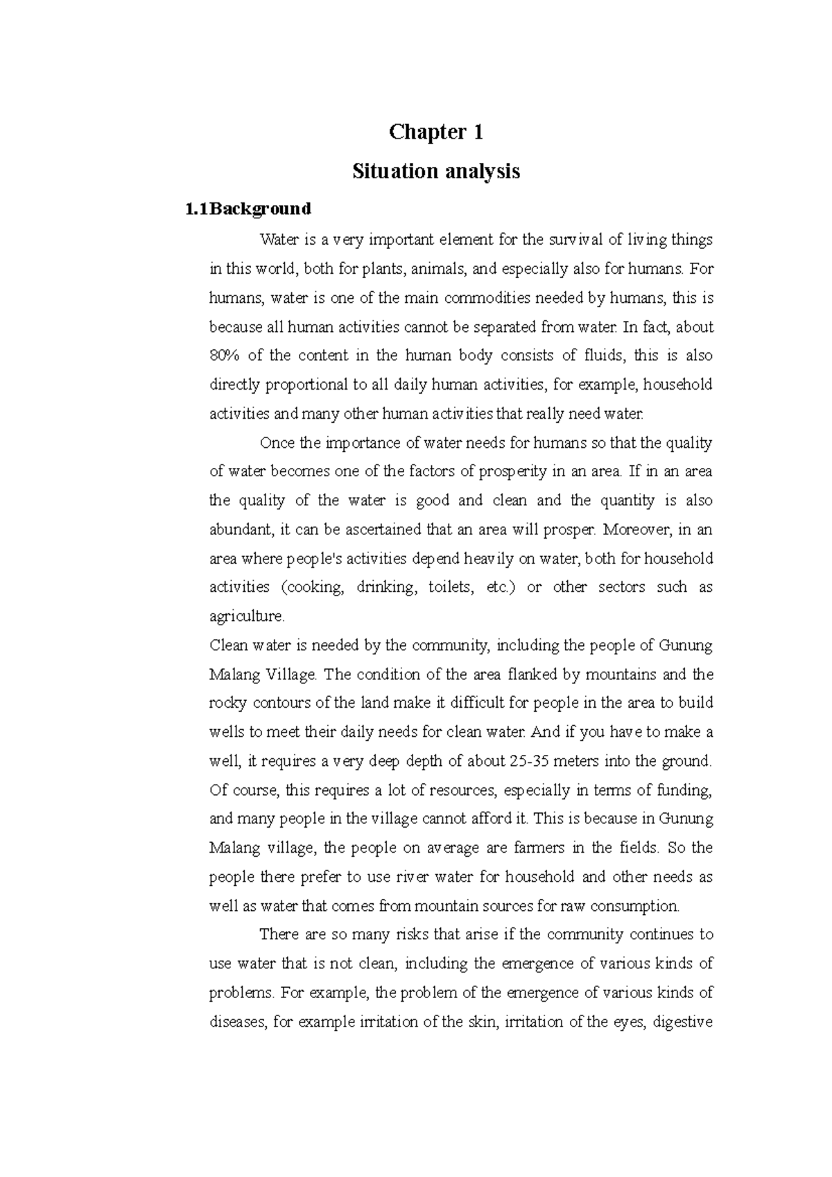 Chapter 1 Appropriate Technology Report (Simple Filtration Tool ...