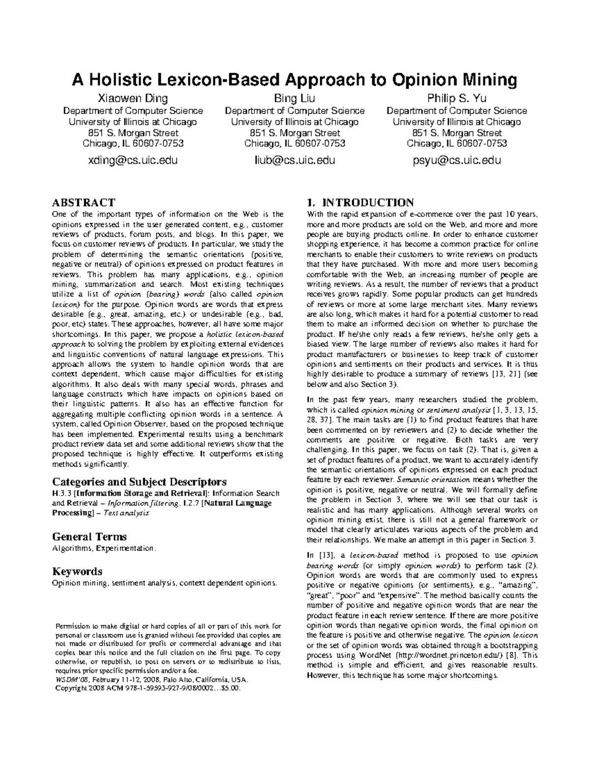 Opinion mining - i would like Business Management 1A(BMNG5121) - A ...