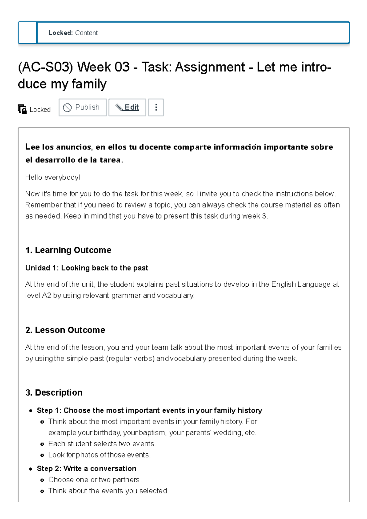 (AC-S03) Week 03 - Task Assignment - Let me introduce my family - Locked: Content (AC-S03) Week ...