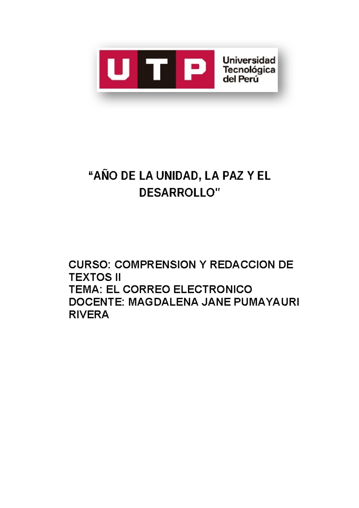 Efectos del Bullying TA2 - “AÑO DE LA UNIDAD, LA PAZ Y EL DESARROLLO" CURSO: COMPRENSION Y - Studocu