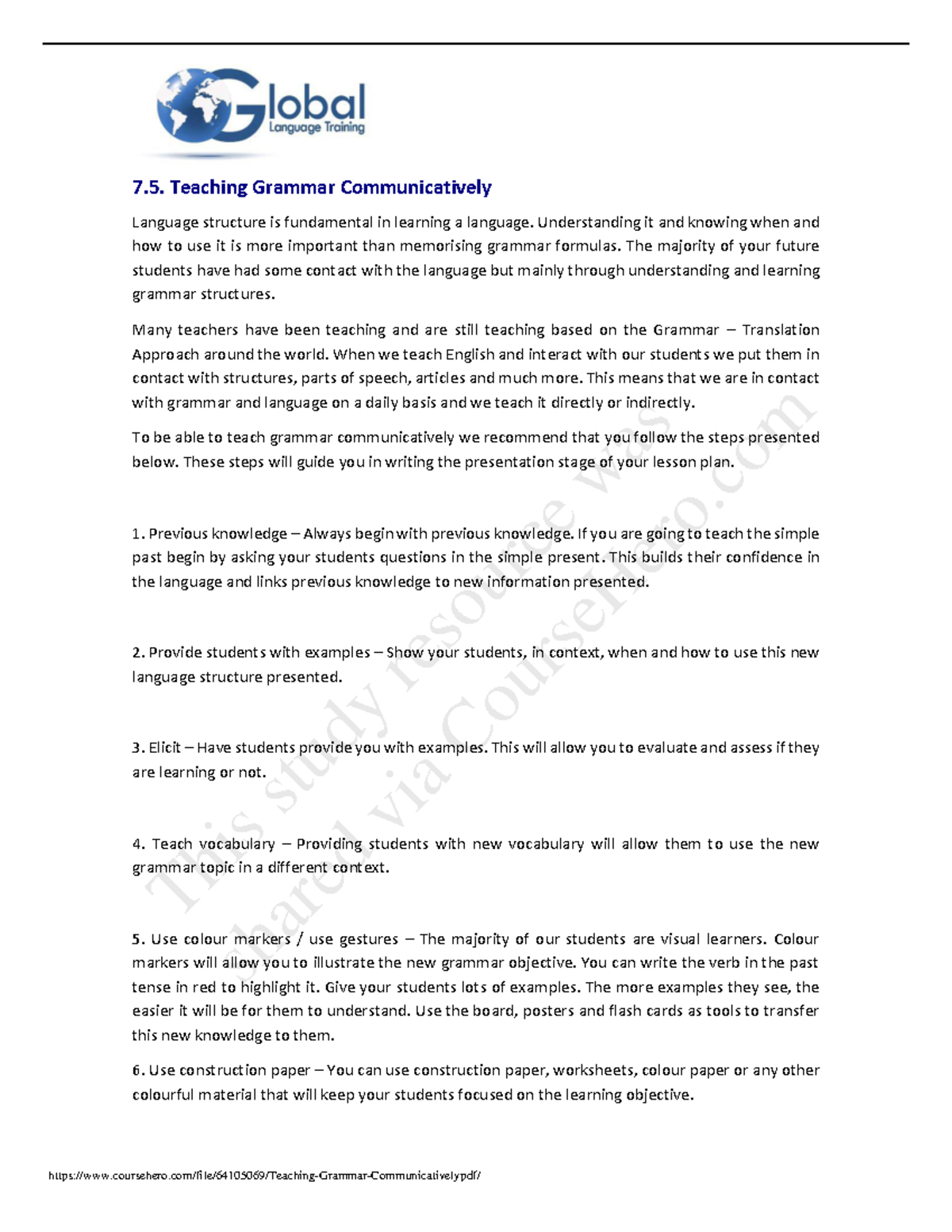 Teaching Grammar Communicatively - 7. Teaching Grammar Communicatively ...