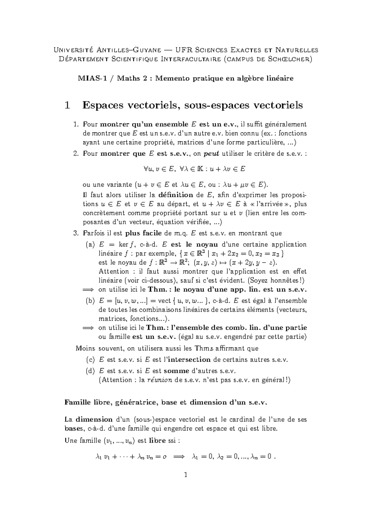 math document 2020 - Universit ́e Antilles–Guyane — UFR Sciences ...
