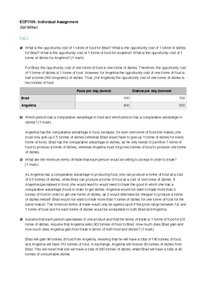 Week 8 Tutorial Worksheets - MCD2020 Microeconomics Tutorial 8 Firms in competitive markets ...