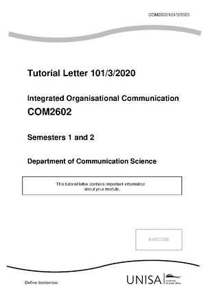 Chapter 2 - Communication Integration - CHAPTER 2: COMMUNICATION ...