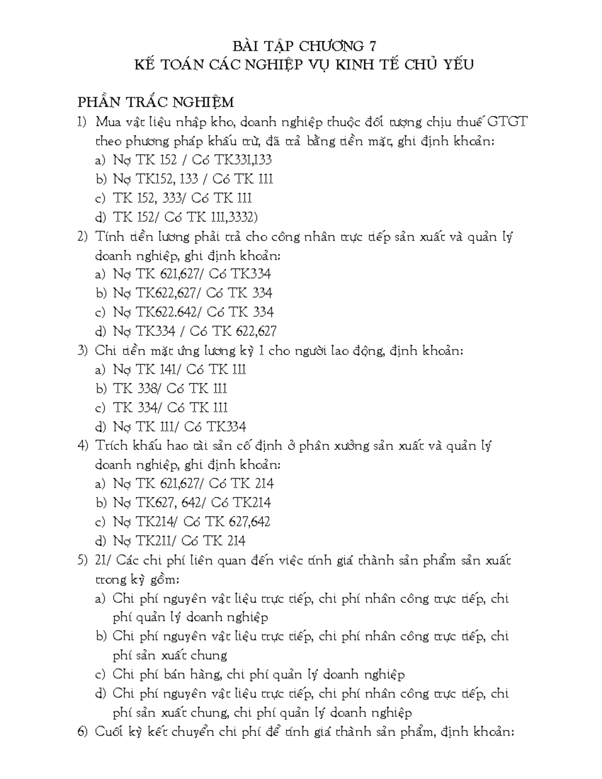 [123doc] - bai-tap-nguyen-ly-ke-toan-chuong-7 - BAÿI TAƒP CH÷‘NG 7 KE¡ TOAŸN CAŸC NGHIEƒP VUœ ...