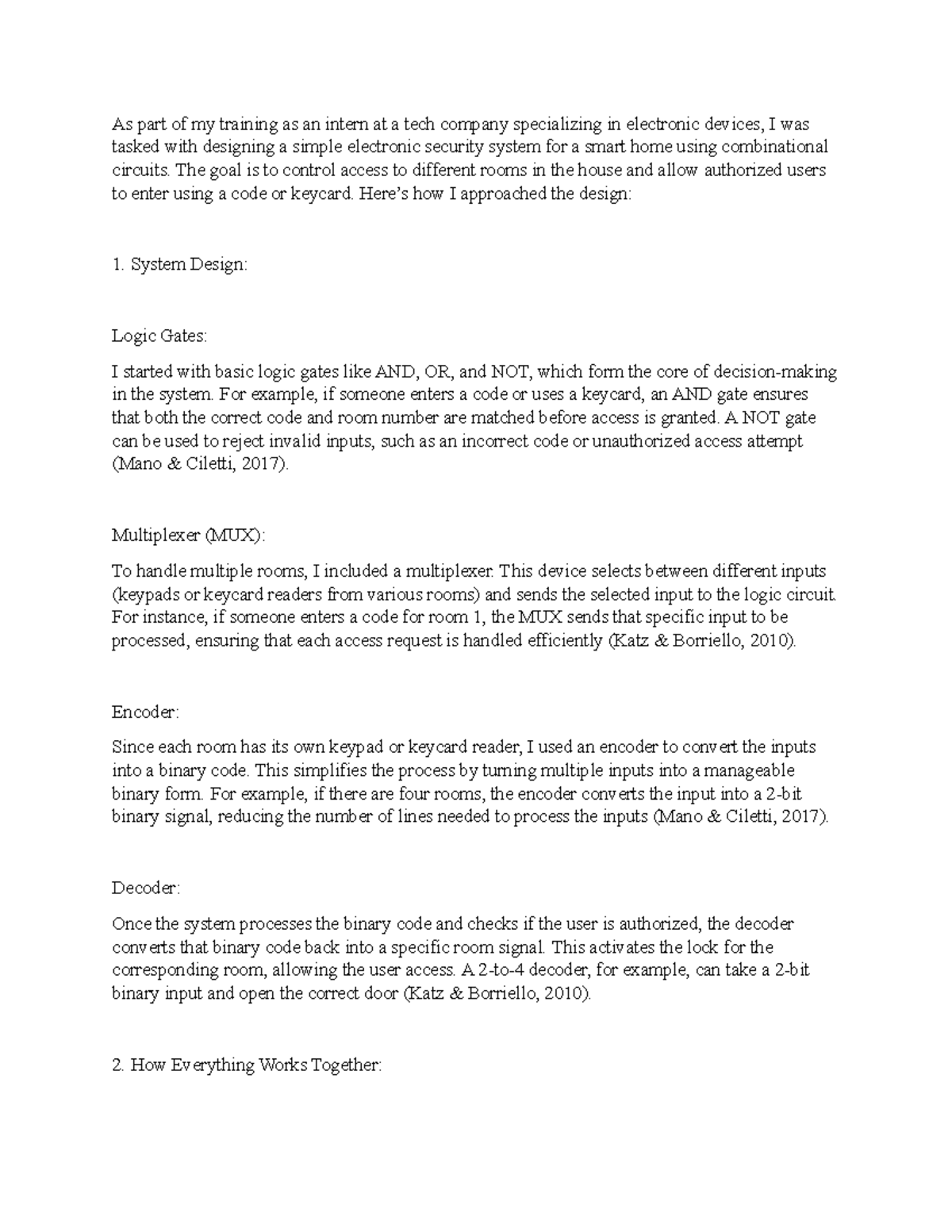 AAU 2 - Learning Journal Unit 1 - As part of my training as an intern ...