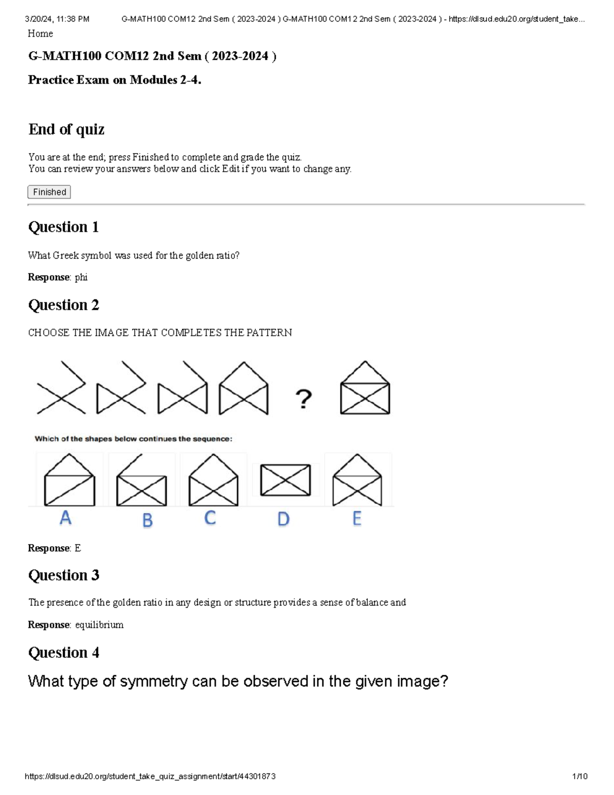 G-MATH100 COM12 2nd Sem ( 2023-2024 ) G-MATH100 COM12 2nd Sem ( 2023-2024 ) - https dlsud - Home ...