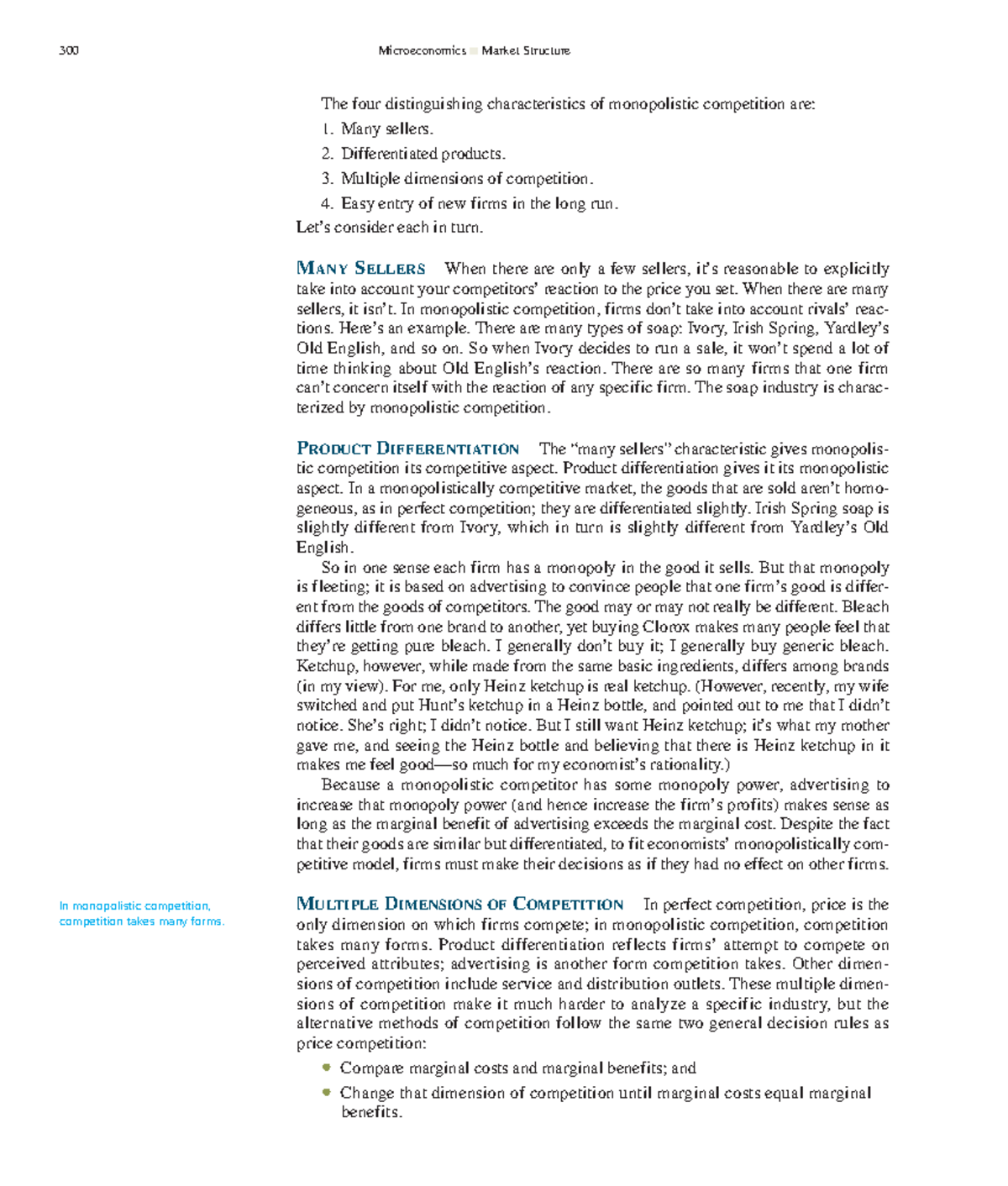 Economics-117 - n/a - 300 Microeconomics Market Structure The four ...