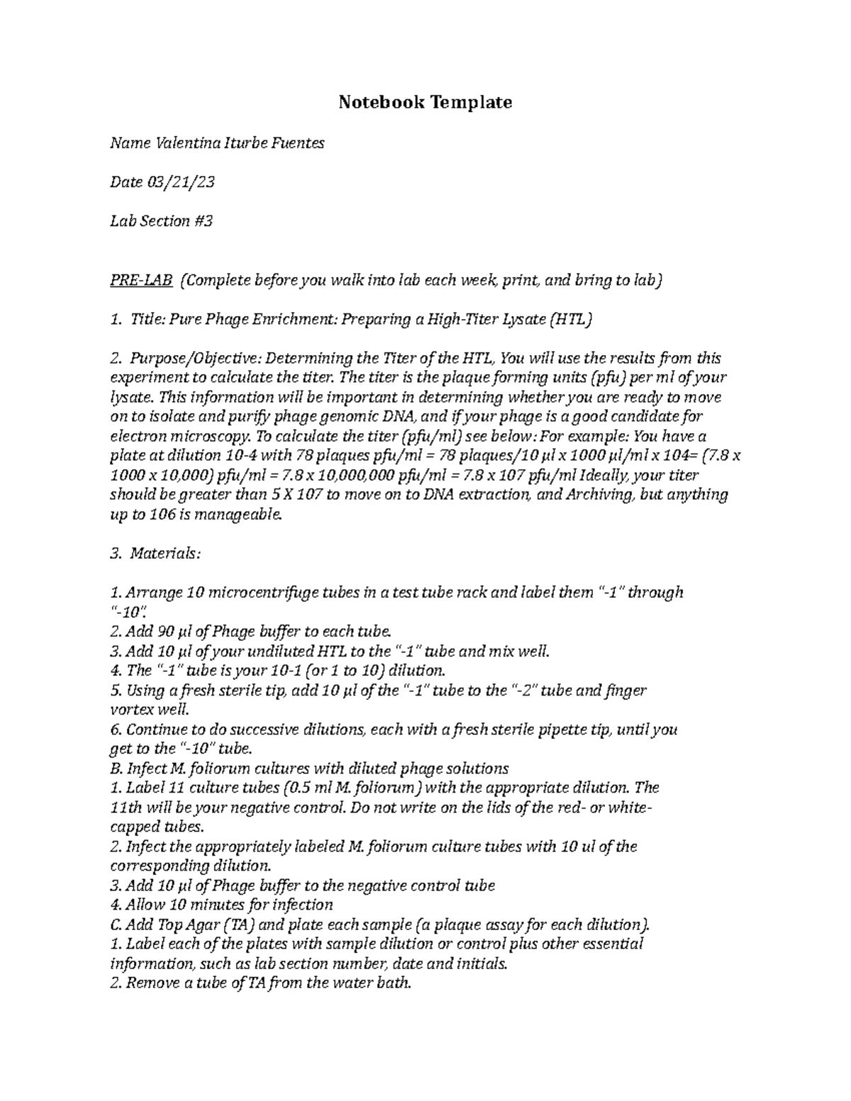 Week 9 Bio 107 - Bio - Notebook Template Name Valentina Iturbe Fuentes ...