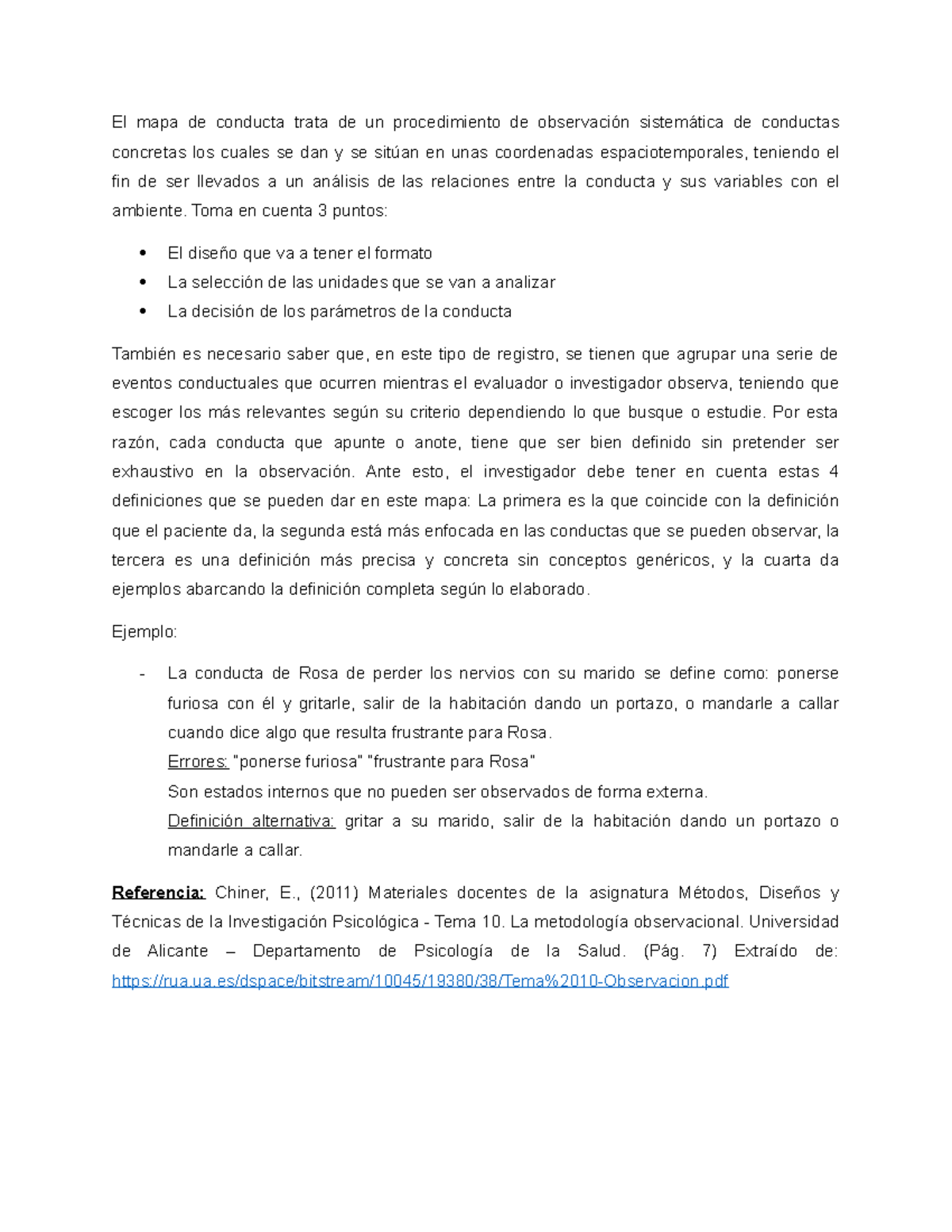 Mapa de Conducta - Mapa - El mapa de conducta trata de un procedimiento ...