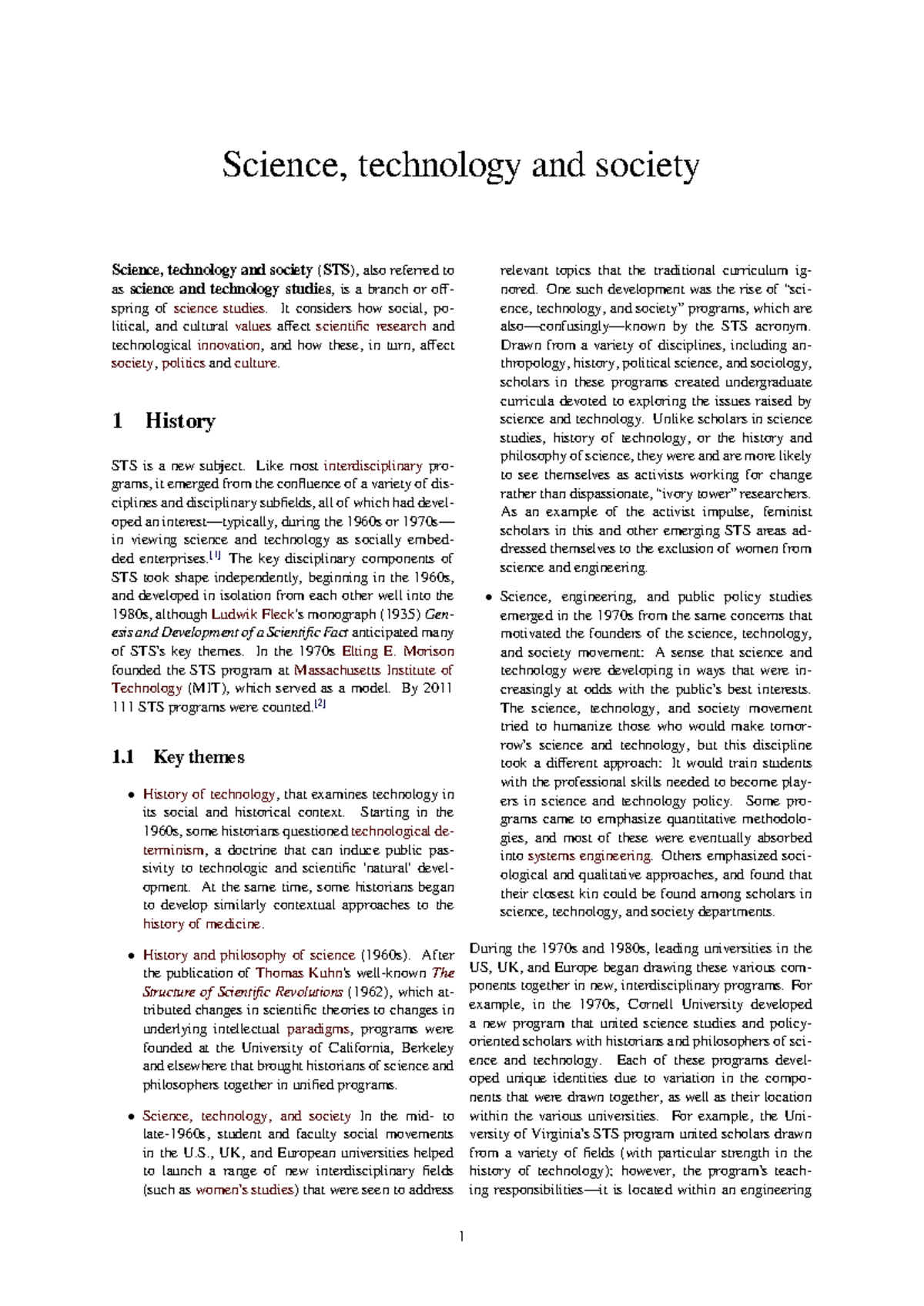 Science, technology and society - Science, technology and society ...