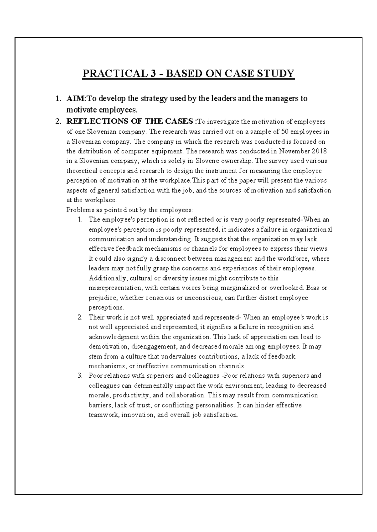 Gec 3- CASE STUDY - PRACTICAL 3 - BASED ON CASE STUDY 1. AIM:To develop ...