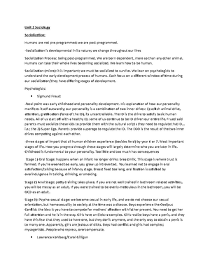 Soci notes unit 4 - Sociology Unit 4 16—Economic Systems 3—Economic ...