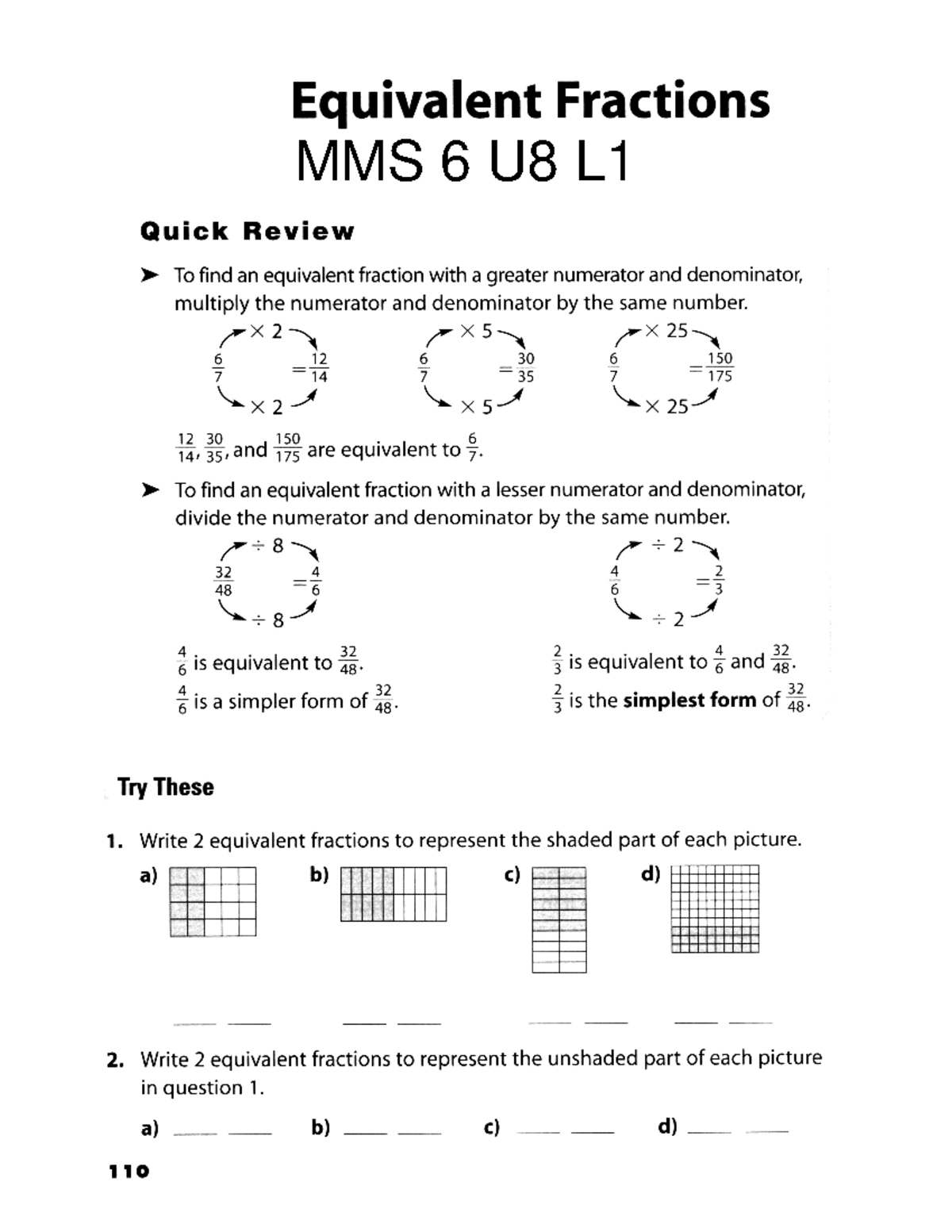 Grade 6 Mixed & Improper Fractions - EPSE 543 - Studocu