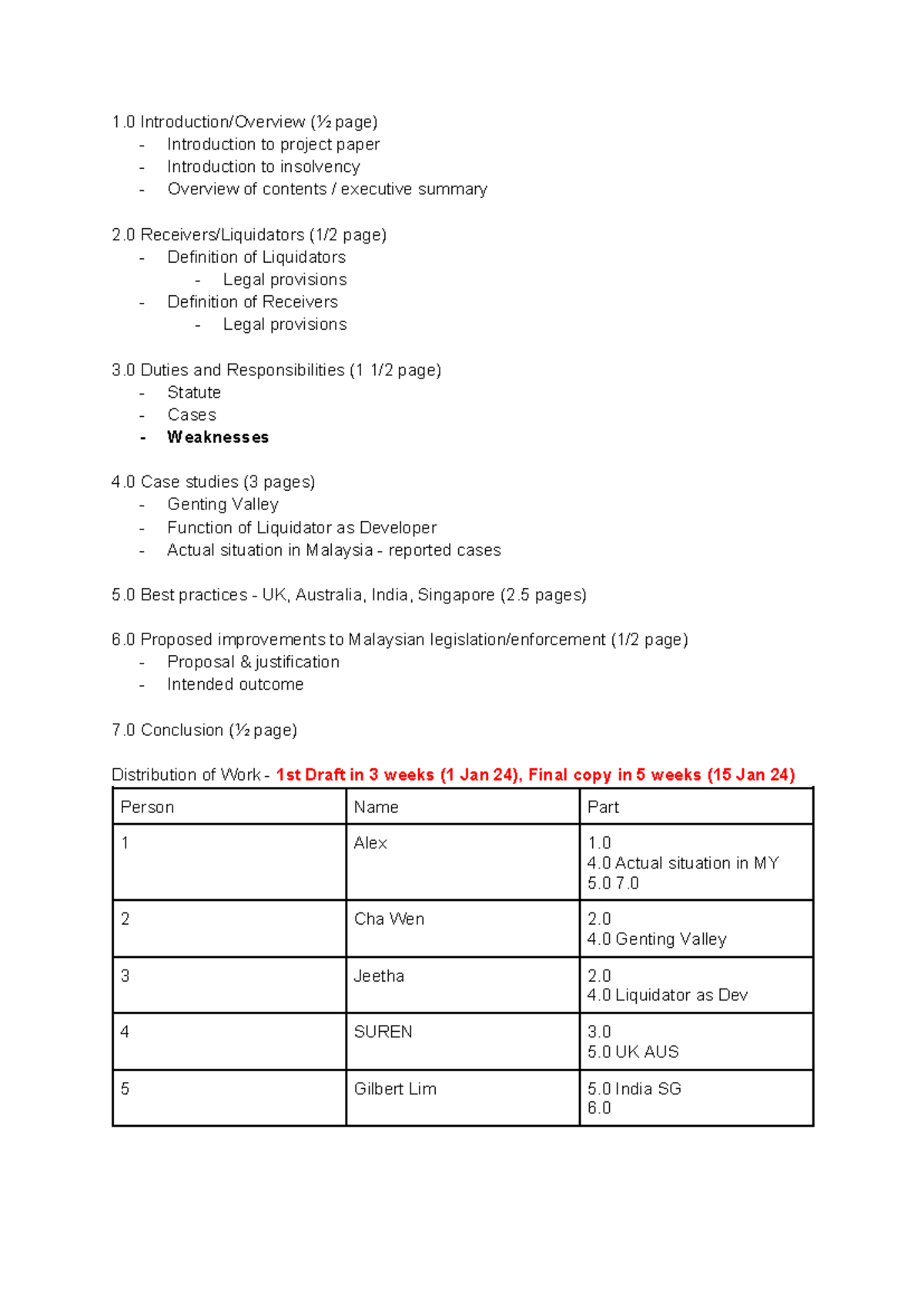 Assignment - Structure - draft - 1 Introduction/Overview (½ page ...