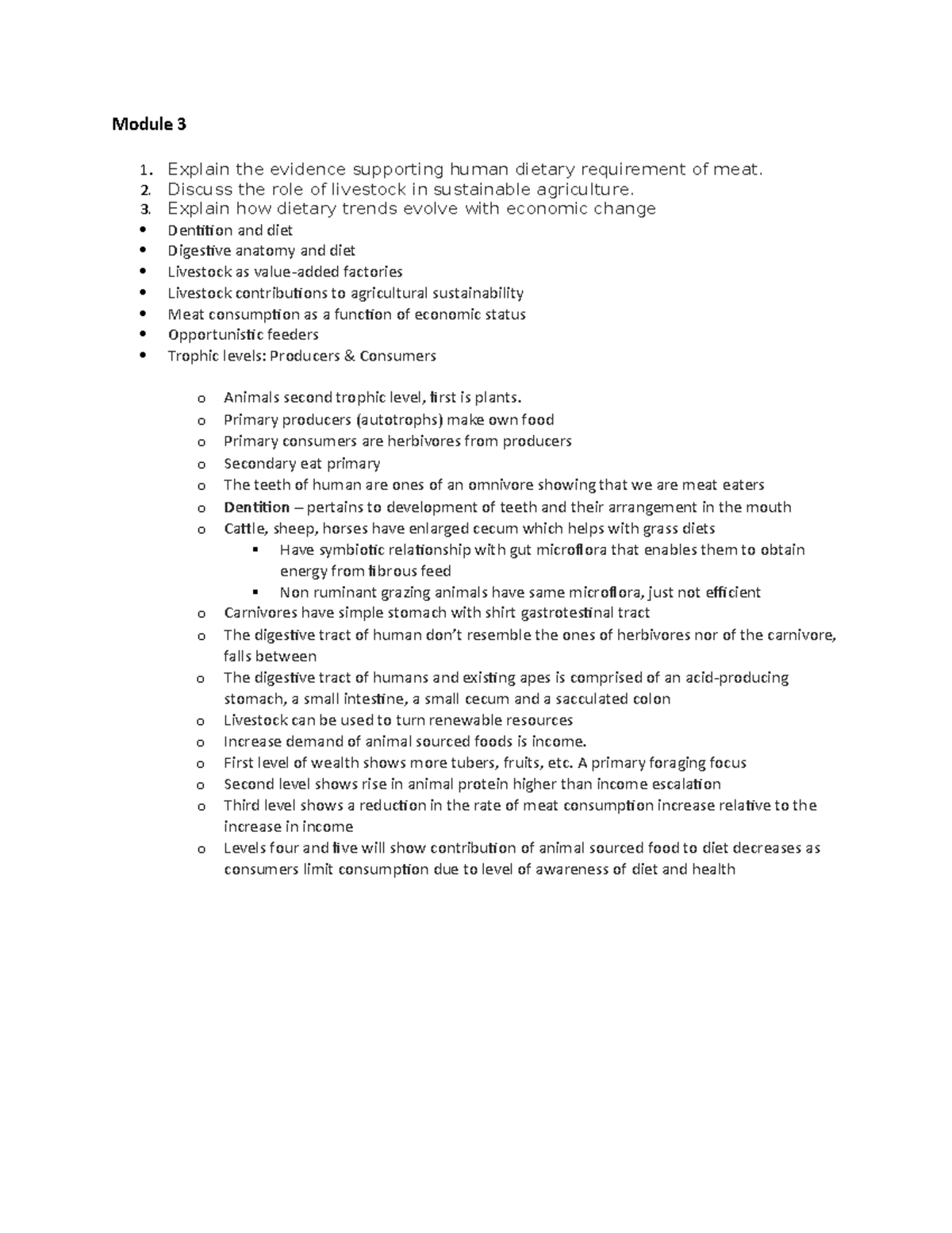 Module 3 - Lecture notes 3 - Module 3 Explain the evidence supporting ...