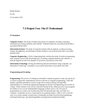 6-1 Activity Systems Thinking Project Milestone - Natika Phillips IT ...